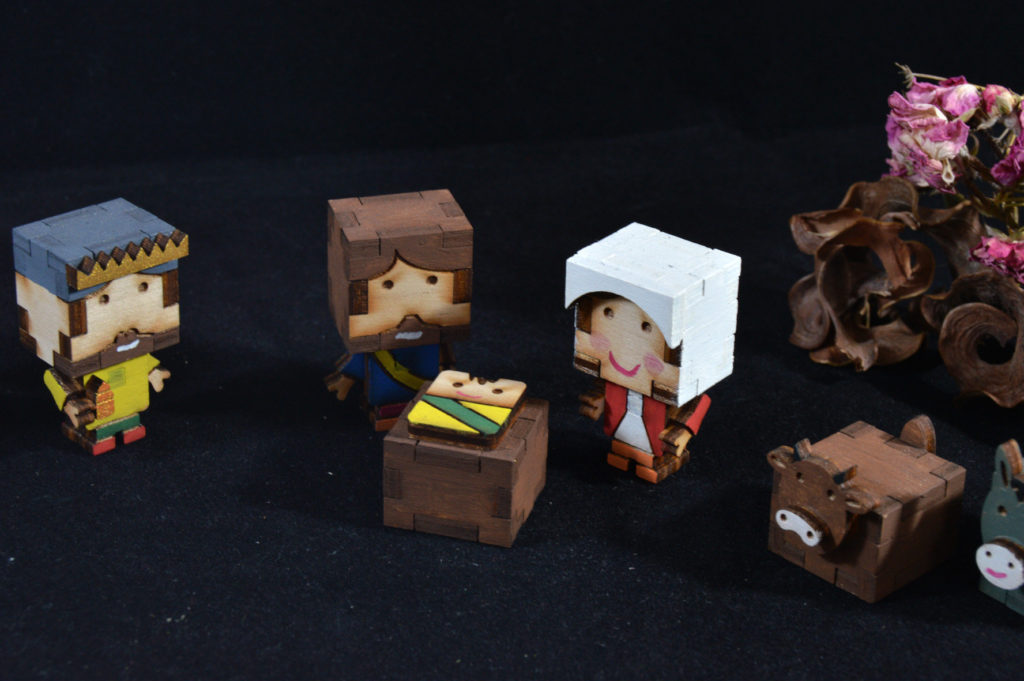 Nacimiento de Madera Cubos Minecraft - Manos Inkietas