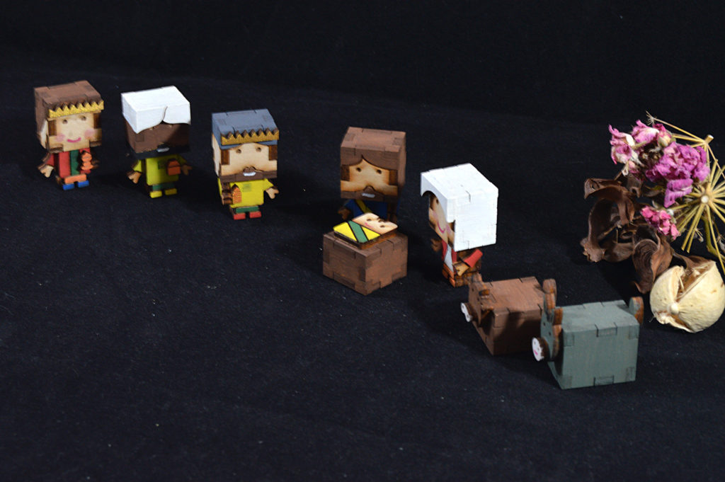Nacimiento de Madera Cubos Minecraft - Manos Inkietas